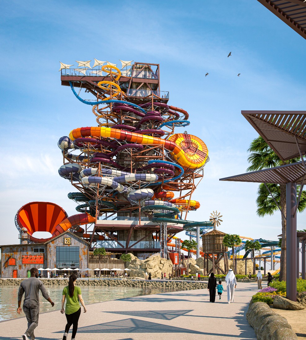 Qetaifan Island North has unveiled the name and a live visual of the waterpark - Qetaifan Projects